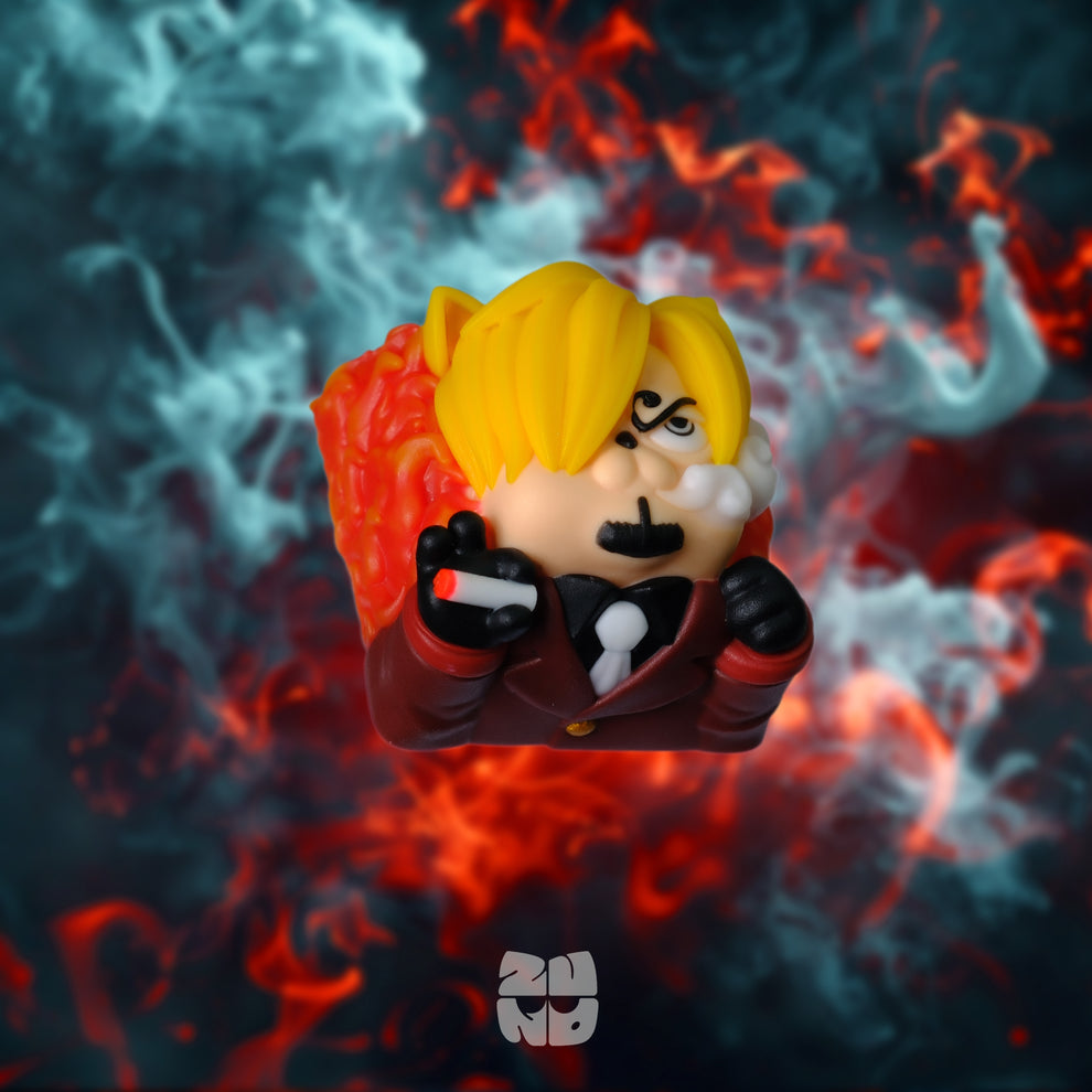 Zuno Cat Sanji - One Piece - Artisan Keycap – Zuno Creations